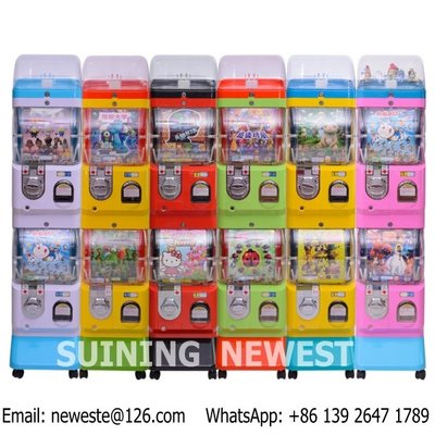 Coin Operated Gumball Capsules Toy Vending Game Machine