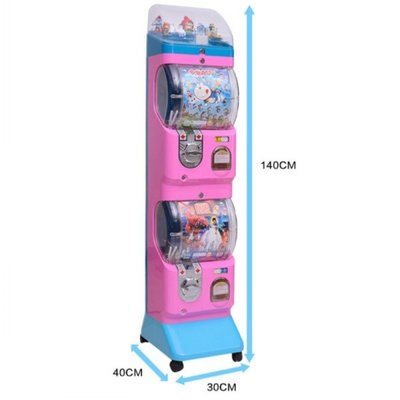 Coin Operated Gumball Capsules Toy Vending Game Machine