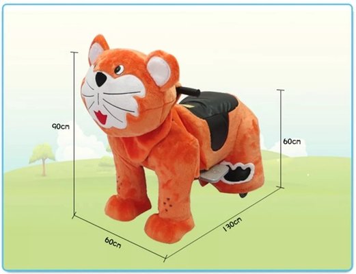Kids Game Remote Control Or Coin Operated Plush Stuffed Animal Rides Electric Toy Animal Robot For Sale