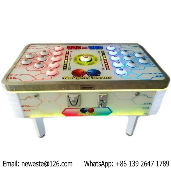 Amusement Coin Operated Hit Beans Table Arcade Game Machine