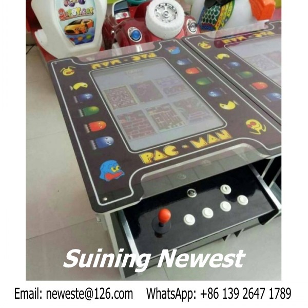 European Like PAC MAN Cocktail Table Mini Coin Operated Video Arcade Cabinet Game Machine