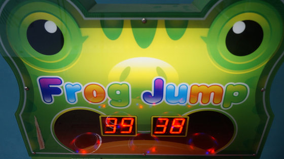 LED Crazy Frog Coin Operated Arcade Machine 40KG Weight With 100W Power