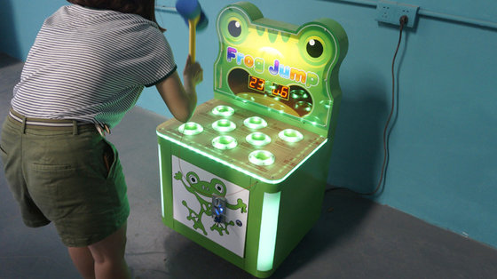 LED Crazy Frog Coin Operated Arcade Machine 40KG Weight With 100W Power