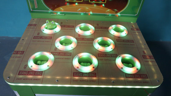 LED Crazy Frog Coin Operated Arcade Machine 40KG Weight With 100W Power
