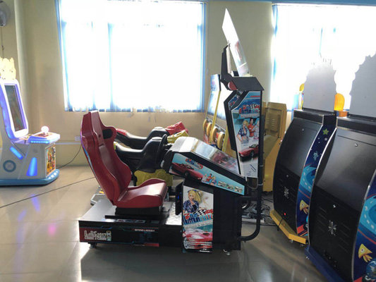 32" HD LCD Outrun Arcade Car Racing Machine / Video Game Machine 15 Rounds