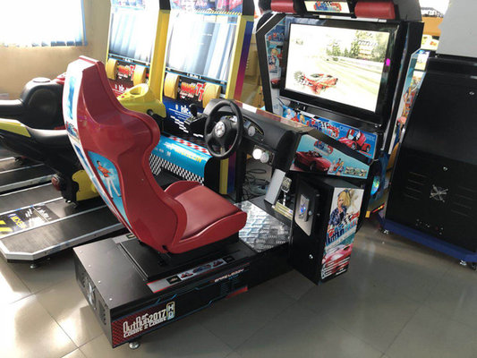 32" HD LCD Outrun Arcade Car Racing Machine / Video Game Machine 15 Rounds