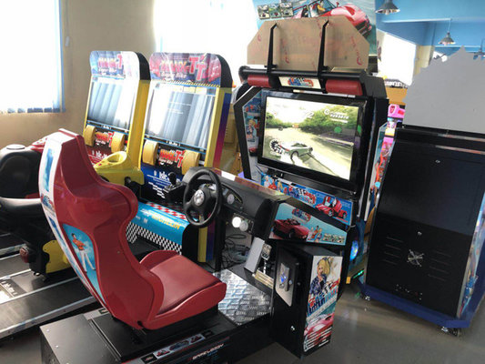 32" HD LCD Outrun Arcade Car Racing Machine / Video Game Machine 15 Rounds