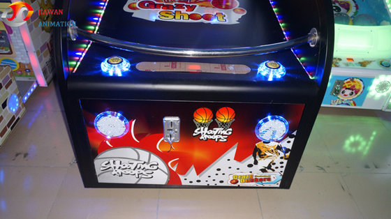 Coin Operated Basketball Arcade Machine LED Digital Display Stainless Steel Basket