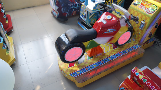 Kiddie Ride Simulator Motorcycle Arcade Machine Colorful And Cute Appearance