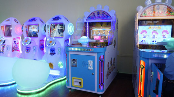 Coin Pusher Type Kids Water Gun Shooting Games Machine Iron And Hardware Material