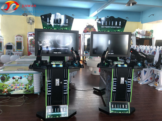 Two Gun Aliens Simulator Game Machine / Shooting Game Machine For Game Center