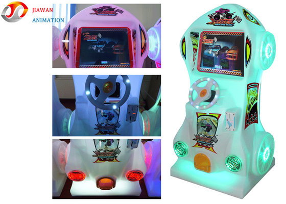 Children Racing Arcade Machine Rotational Moulding Material Stand Up Arcade Games