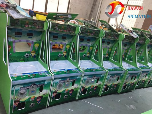 Happy Soccer Ball Shooting Arcade Games Machines Three Person Attachment