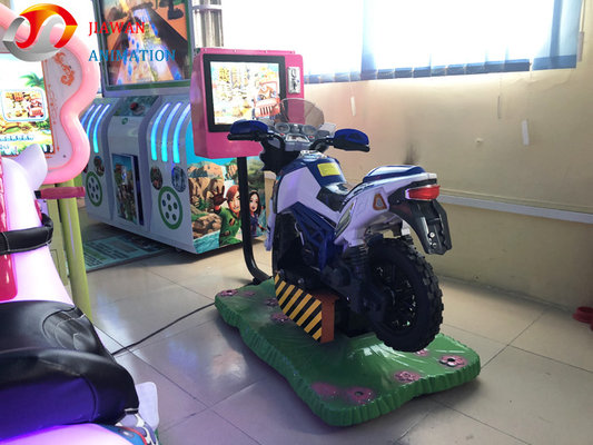 80W Power Coin Operated Kiddie Rides Motor Racing Kiddie Ride 19 Inches Display