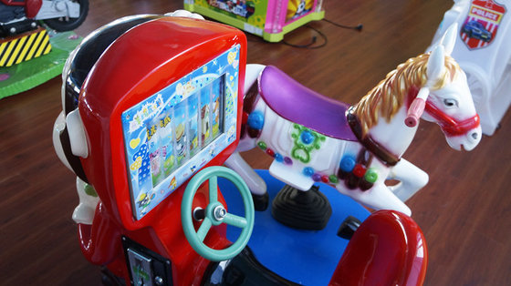 Interesting Two Person Coin Operated Kiddie Rides Carousel For Children