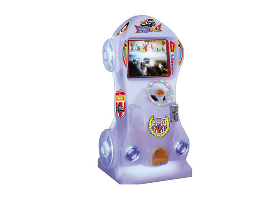 Police Man Racing Arcade Machine , Video Game Arcade Cabinet 17 Inches Display