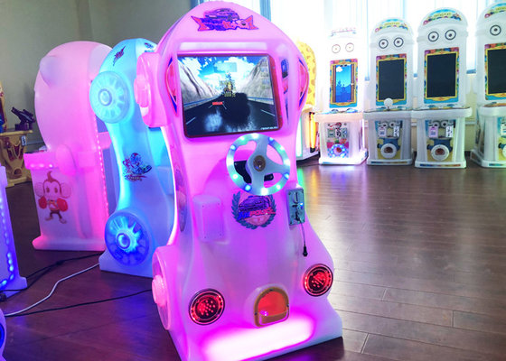 Police Man Racing Arcade Machine , Video Game Arcade Cabinet 17 Inches Display