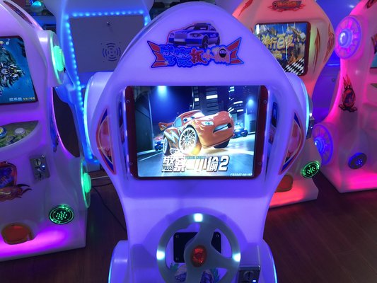 Police Man Racing Arcade Machine , Video Game Arcade Cabinet 17 Inches Display