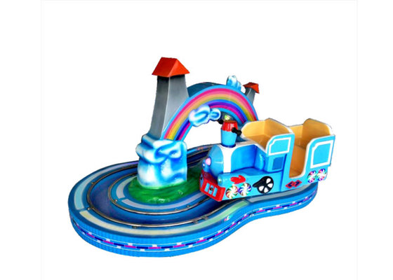 Rainbow Kids Coin Operated Game Machine Train With Track Fit Amusement Park Ride