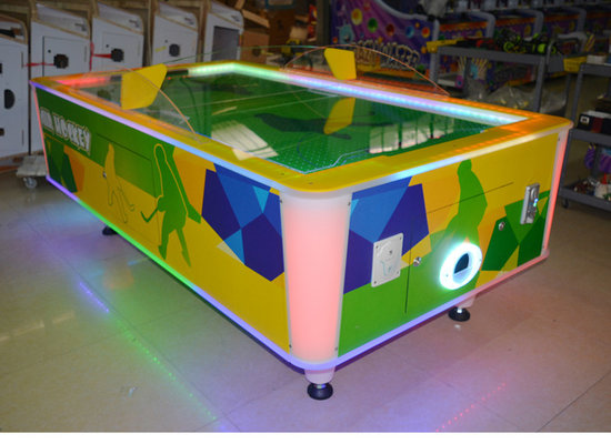 Amusement Park Home Air Hockey Table , Coin Operated Amusement Game Machine