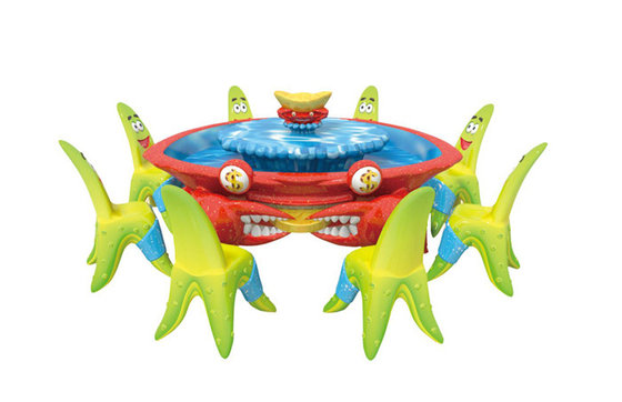 Children Fiberglass Sand Table Funny Amusement Park Items Adorable Appearance