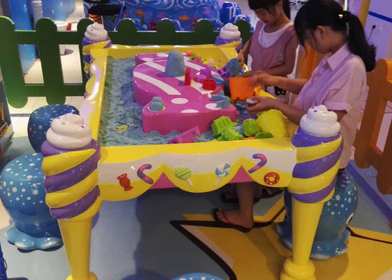 5 - 6 Player Fiberglass Sand Table Educational Games Equipment For Kids Playing