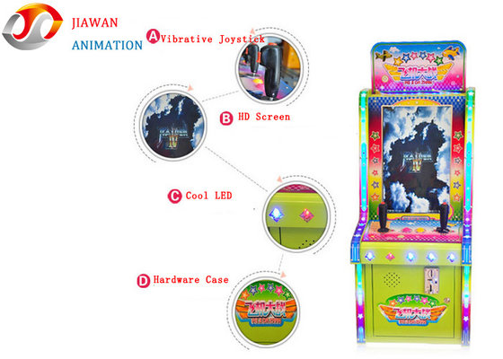 Plane Wars Retro Arcade Game Machine / Stand Up Arcade Machine For Children