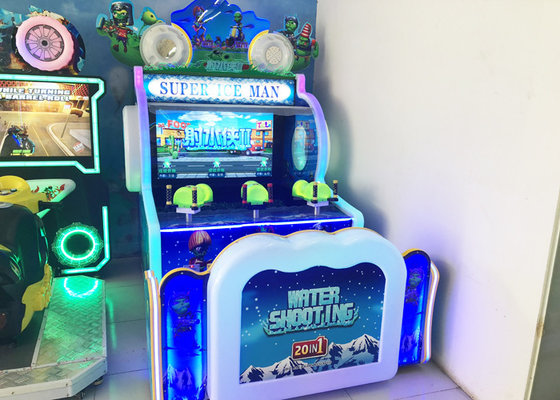 3P Super Iceman Water Shooting Arcade Machine With Smog 42 Inches Display