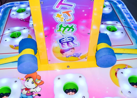 Double Play Mickey Hamster Hammer Game Machine Hitting Mouse 1 - 2 Person Player