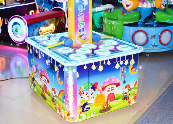 Double Play Mickey Hamster Hammer Game Machine Hitting Mouse 1 - 2 Person Player