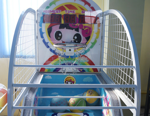 Indoor Basketball Arcade Machine Kids Playing Machines Firm And Durable Metal Cabinet