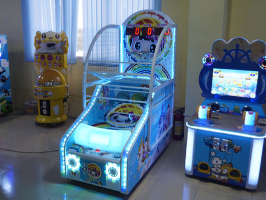 Indoor Basketball Arcade Machine Kids Playing Machines Firm And Durable Metal Cabinet