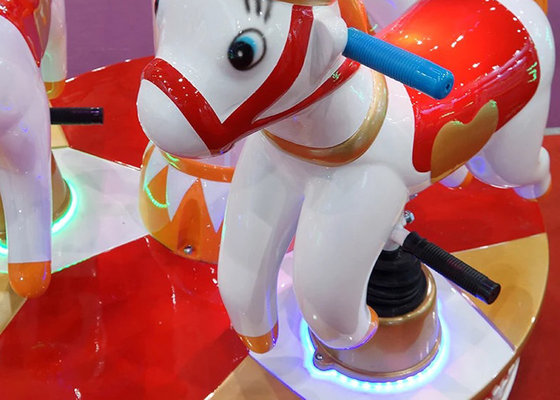 Childhood Crown Carousel Kiddie Amusement Rides , Coin Operated Amusement Machines