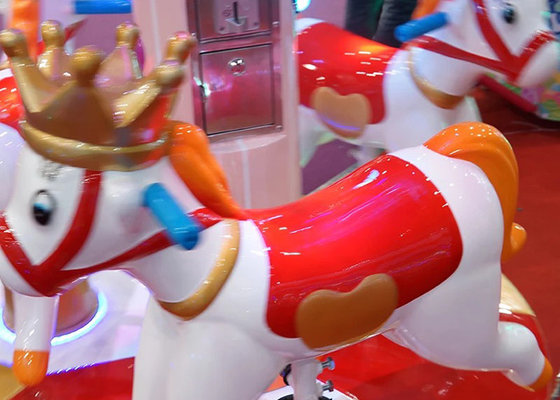 Childhood Crown Carousel Kiddie Amusement Rides , Coin Operated Amusement Machines