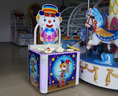Wooden Material Hammer Game Machine With Luxury And Steady Appearance
