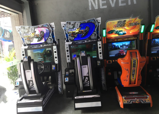 Initial D8 Simulator Game Machine Car Racing Game 32 Inches Display 300W Power