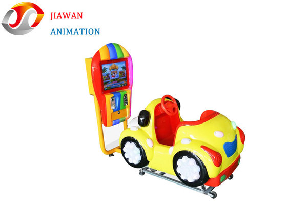 Car Kiddie Ride / Electric Coin Operated Cars With 17 Inches LCD Display