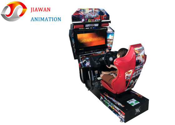 Colorful Led Multi Game Arcade Cabinet Dynamic Steering Wheel And Seat