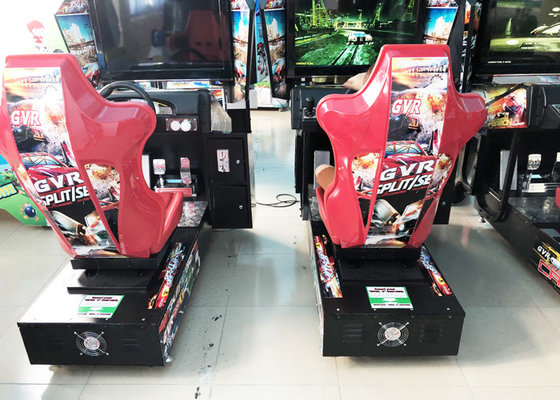 Colorful Led Multi Game Arcade Cabinet Dynamic Steering Wheel And Seat