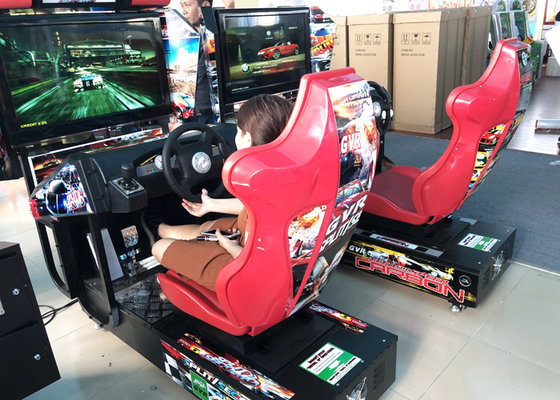 Colorful Led Multi Game Arcade Cabinet Dynamic Steering Wheel And Seat