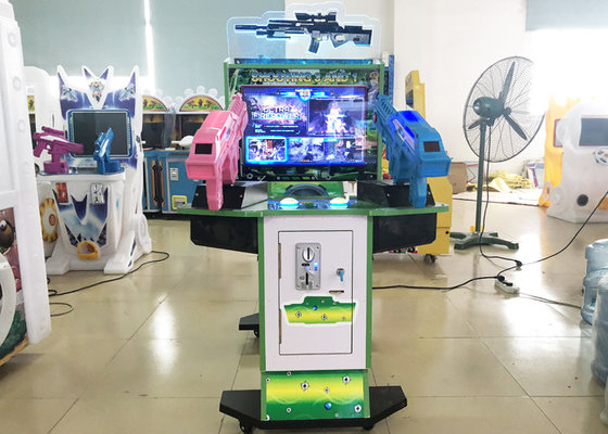 Three In One Shooting Game Machine / Amusement Arcade Machines Two Guns For Children