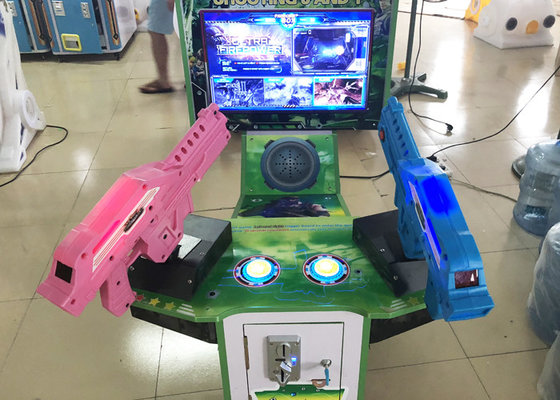 Three In One Shooting Game Machine / Amusement Arcade Machines Two Guns For Children