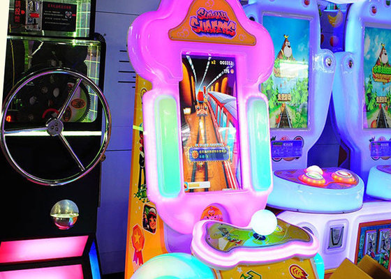 150W Power Parkour Arcade Games Machines 26 Inches LCD With Wooden Cabinet