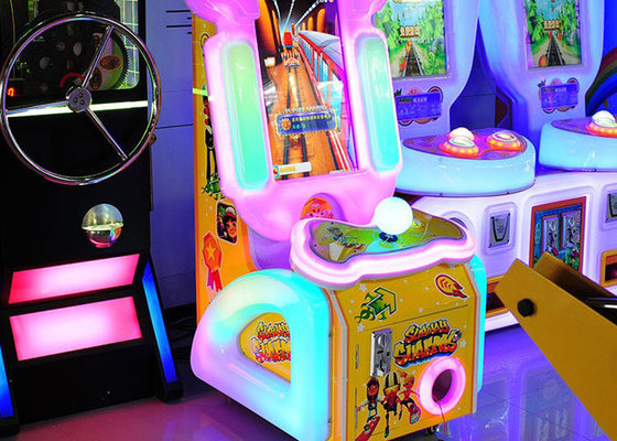 150W Power Parkour Arcade Games Machines 26 Inches LCD With Wooden Cabinet
