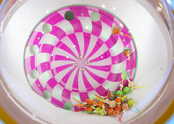 Lollipops Outdoor Vending Machines / Bulk Candy Machines With 50W Power