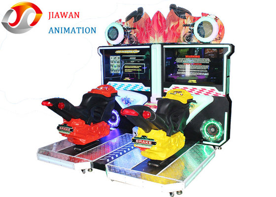 Twins Motor Racing Simulator Game Machine 42 Inches Display For Adult