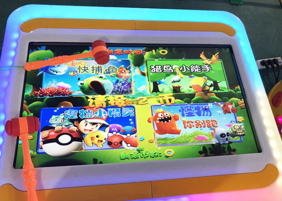 Coin Operated Hammer Game Machine Waterproof Design Colorful Brilliant Lights