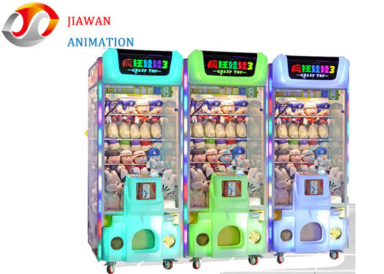 Crazy Toy 3 Vending Arcade Prize Machines Beautiful Led Lighting 1 Player