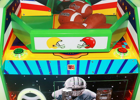 Rugby Ball Shooting Hole Redemption Game Machine , Coin Operated Arcade Machine