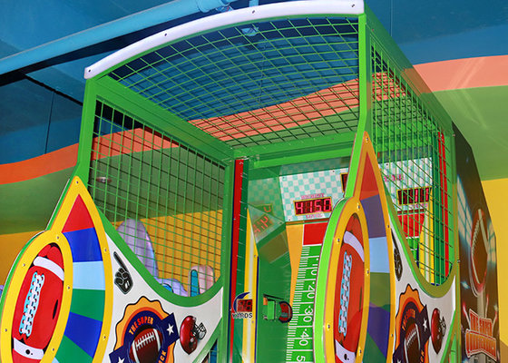 Rugby Ball Shooting Hole Redemption Game Machine , Coin Operated Arcade Machine